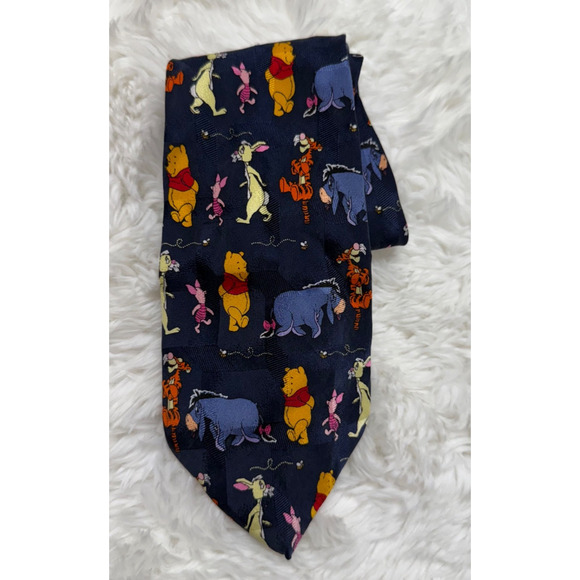 Disney | Accessories | Vintage Silk Winnie The Pooh Neck Tie Disney ...